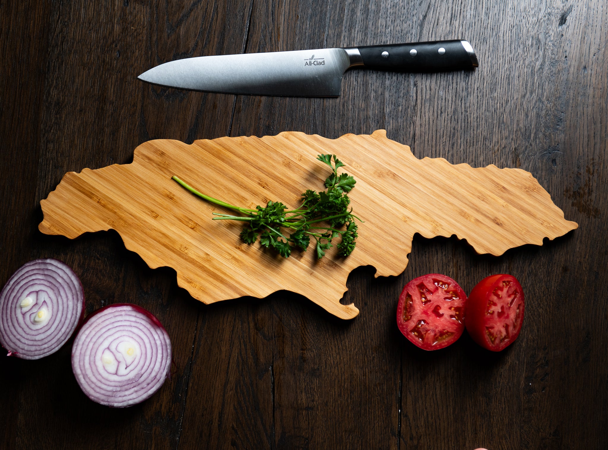 Personalized Country Shaped Cutting Boards by Left Coast Original