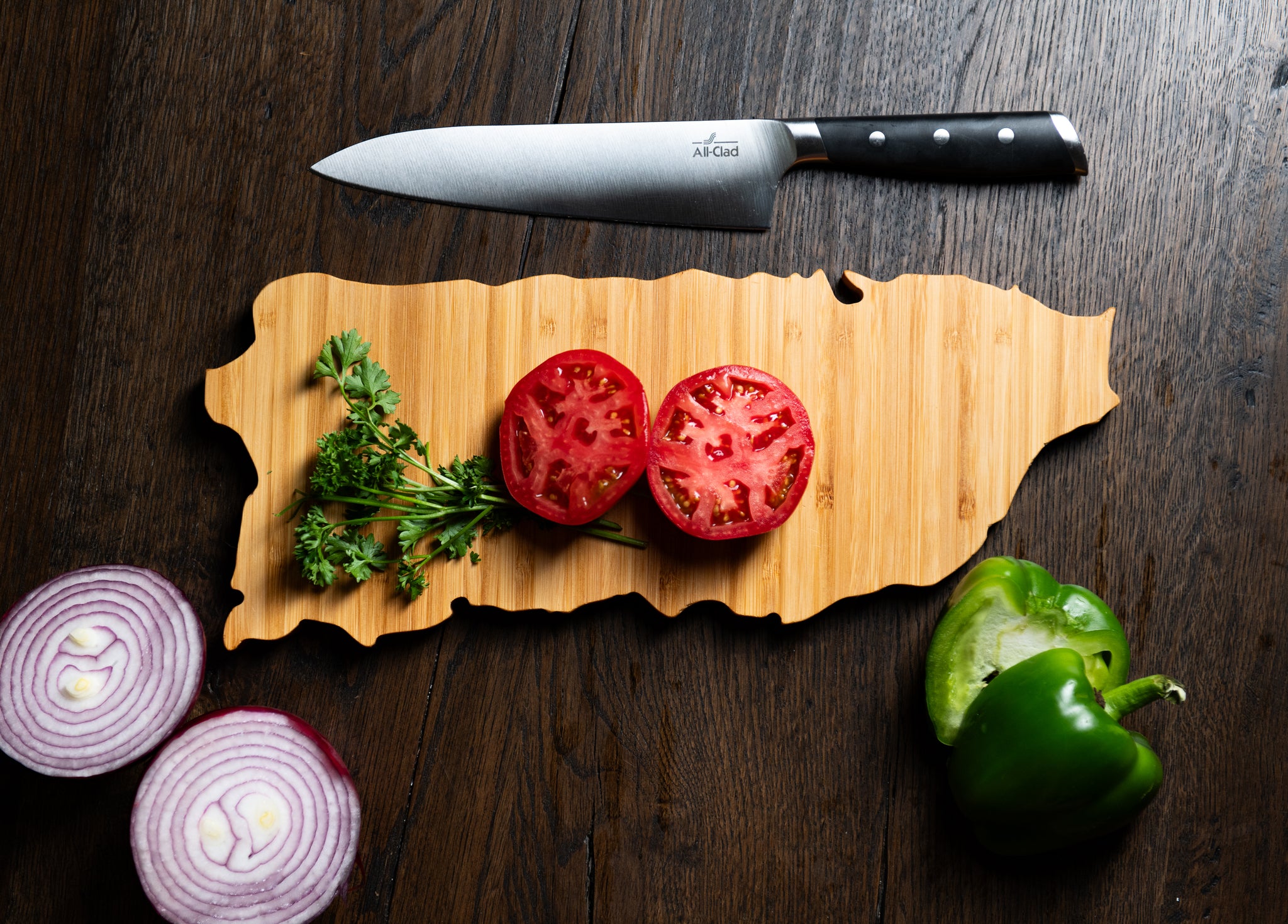 Personalized Country Shaped Cutting Boards by Left Coast Original