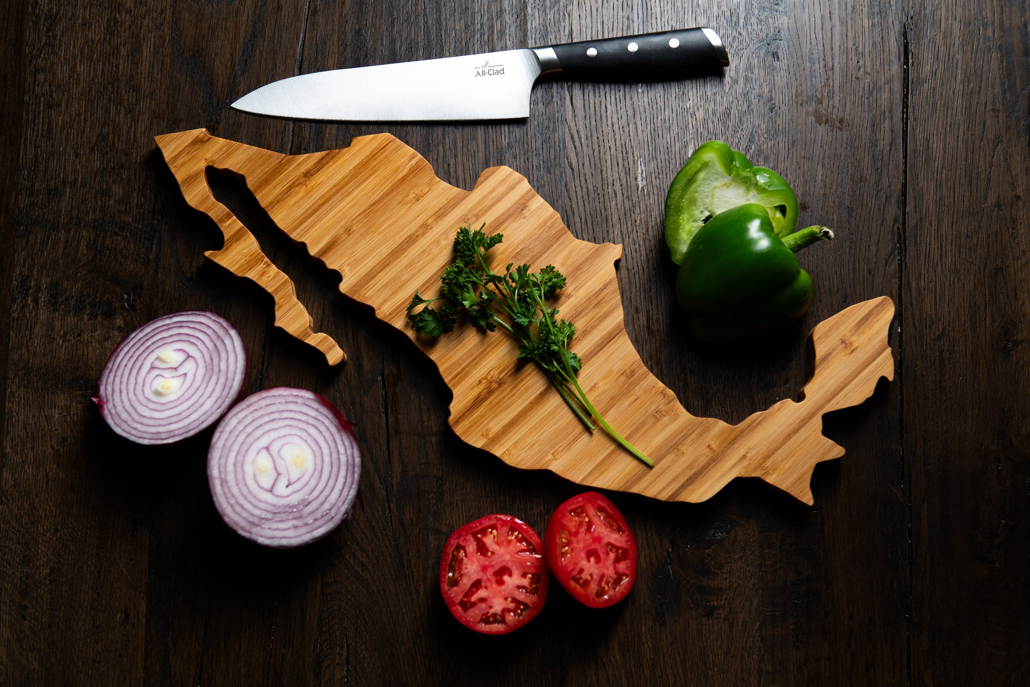 Personalized Country Shaped Cutting Boards by Left Coast Original