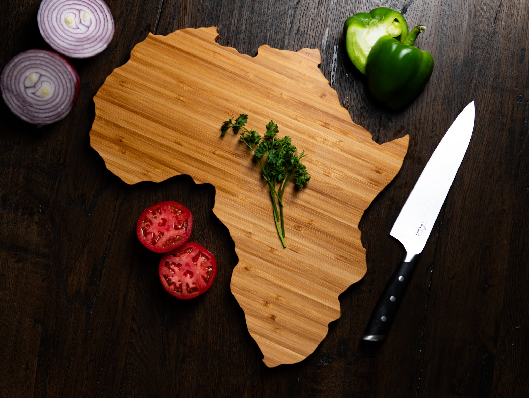 Africa Shape Serving and Cutting Board by Left Coast original