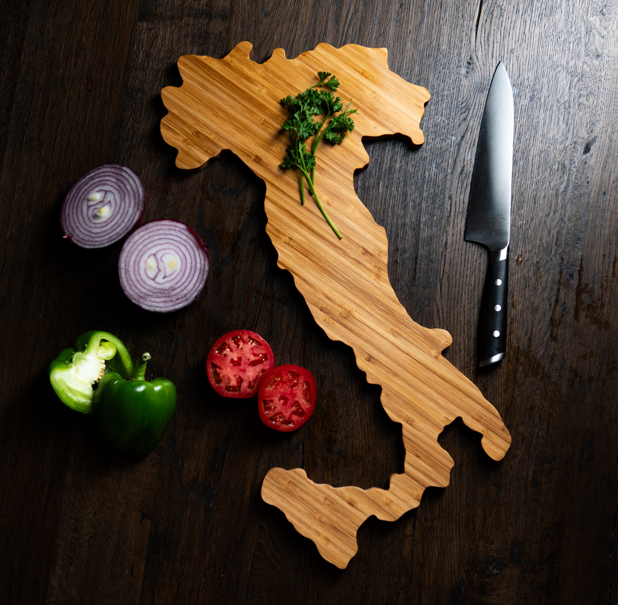 Personalized Country Shaped Cutting Boards by Left Coast Original