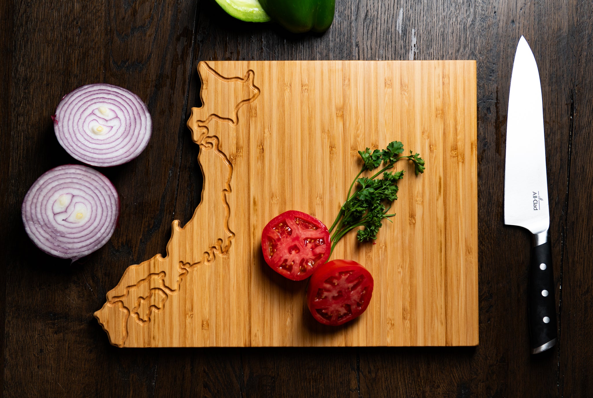 Personalized Country Cutting Board by Left Coast Original