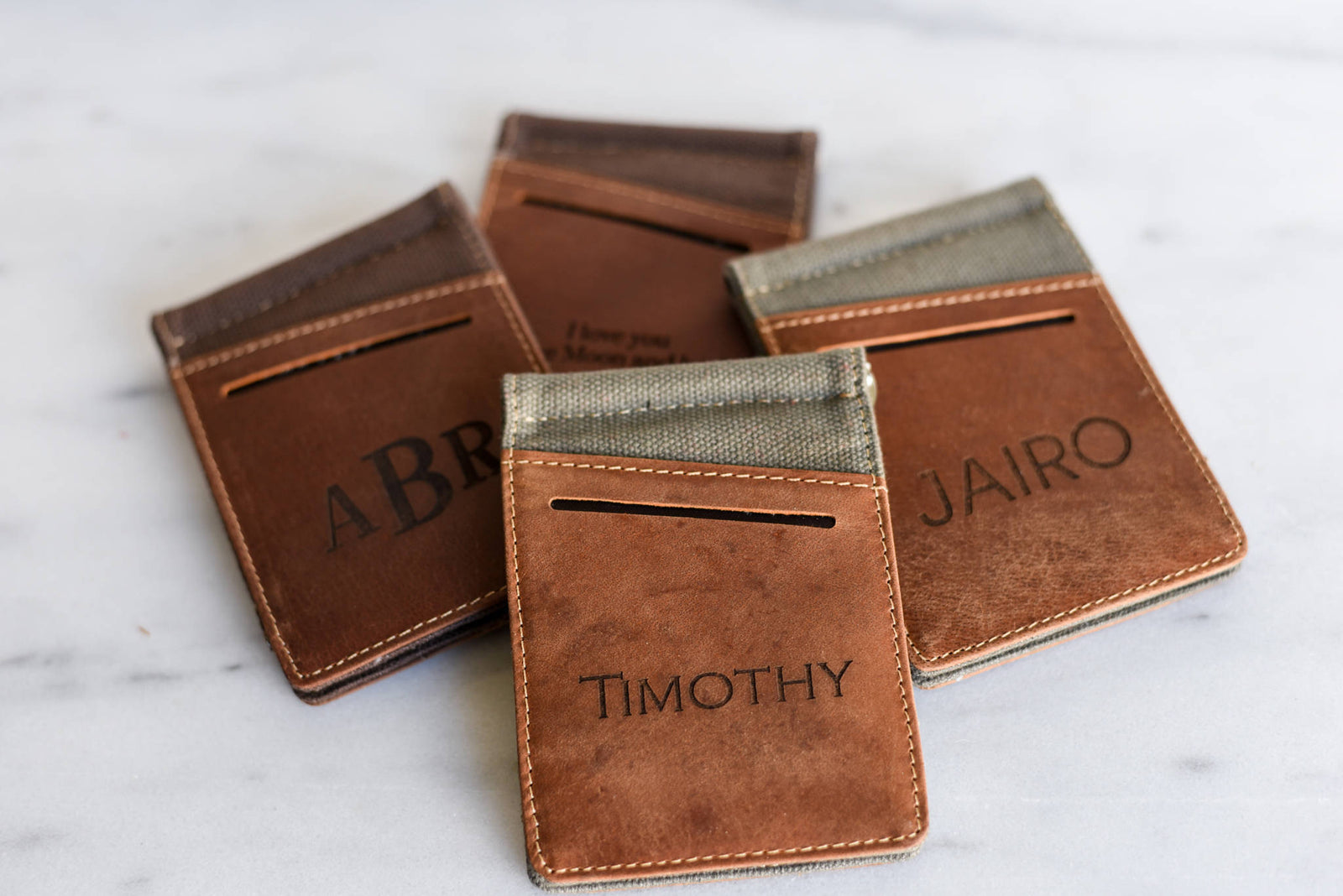 Engraved Leather Wallets - Shop Personalized Engraved Gifts